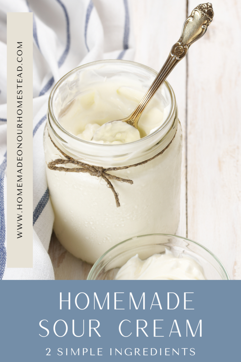 2 Ingredient Homemade Sour Cream